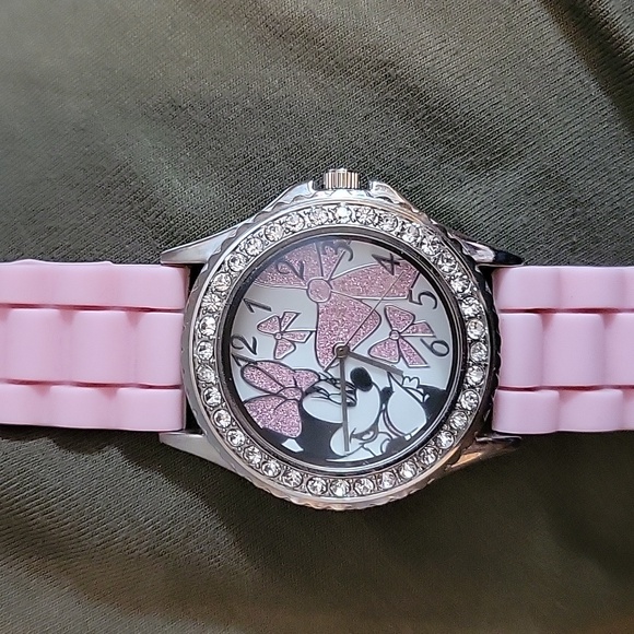 Disney | Accessories | Disney Mini Mouse Girls Watch Pink Strap | Poshmark